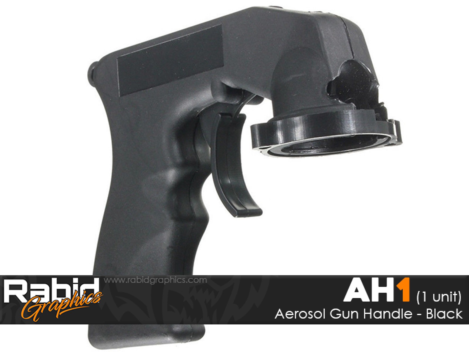 Aerosol Gun Handle - Black - Rabid Graphics Ltd