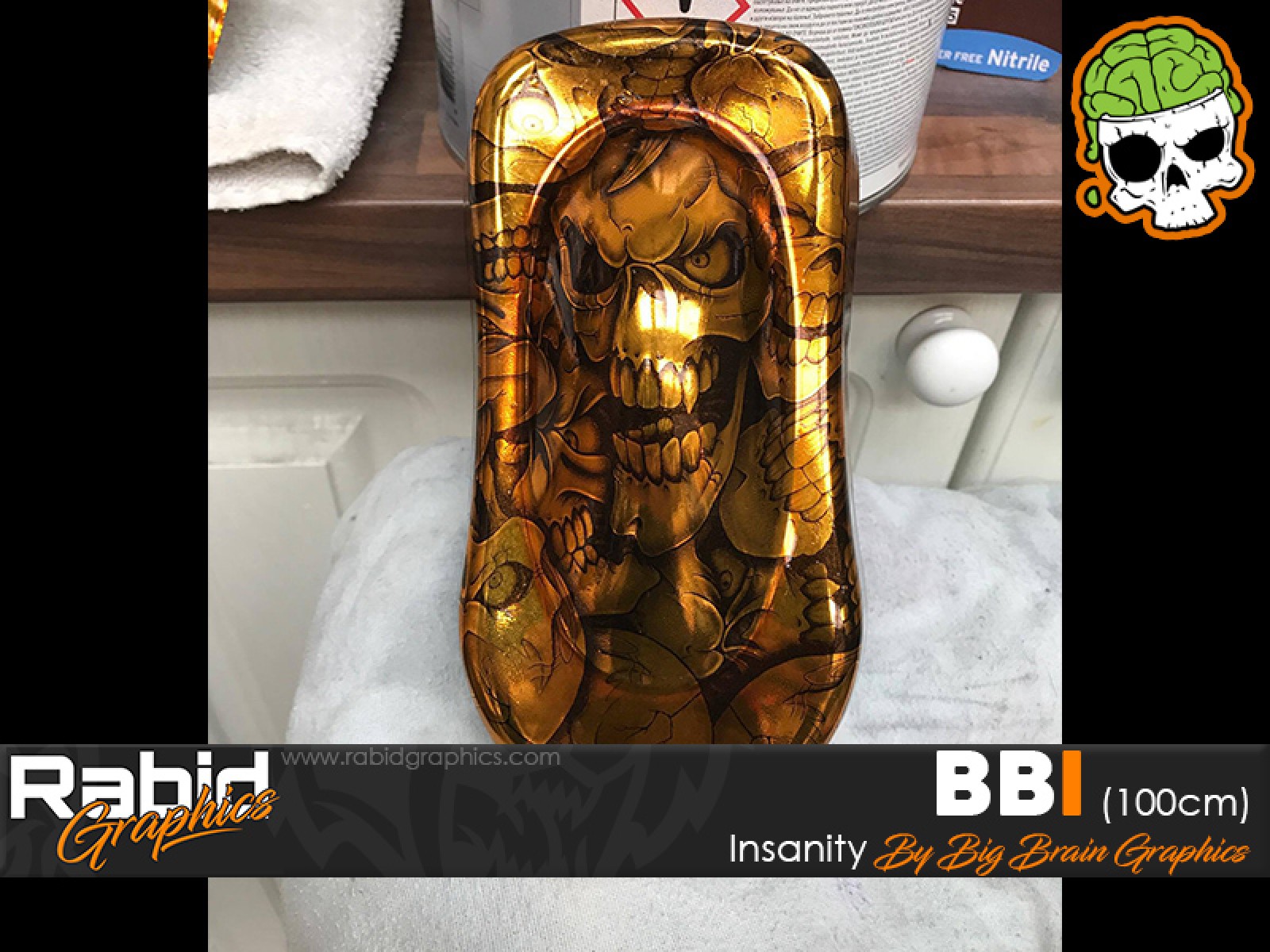 Insanity Hydrographics Film by Big Brain (100cm) - Rabid Graphics Ltd