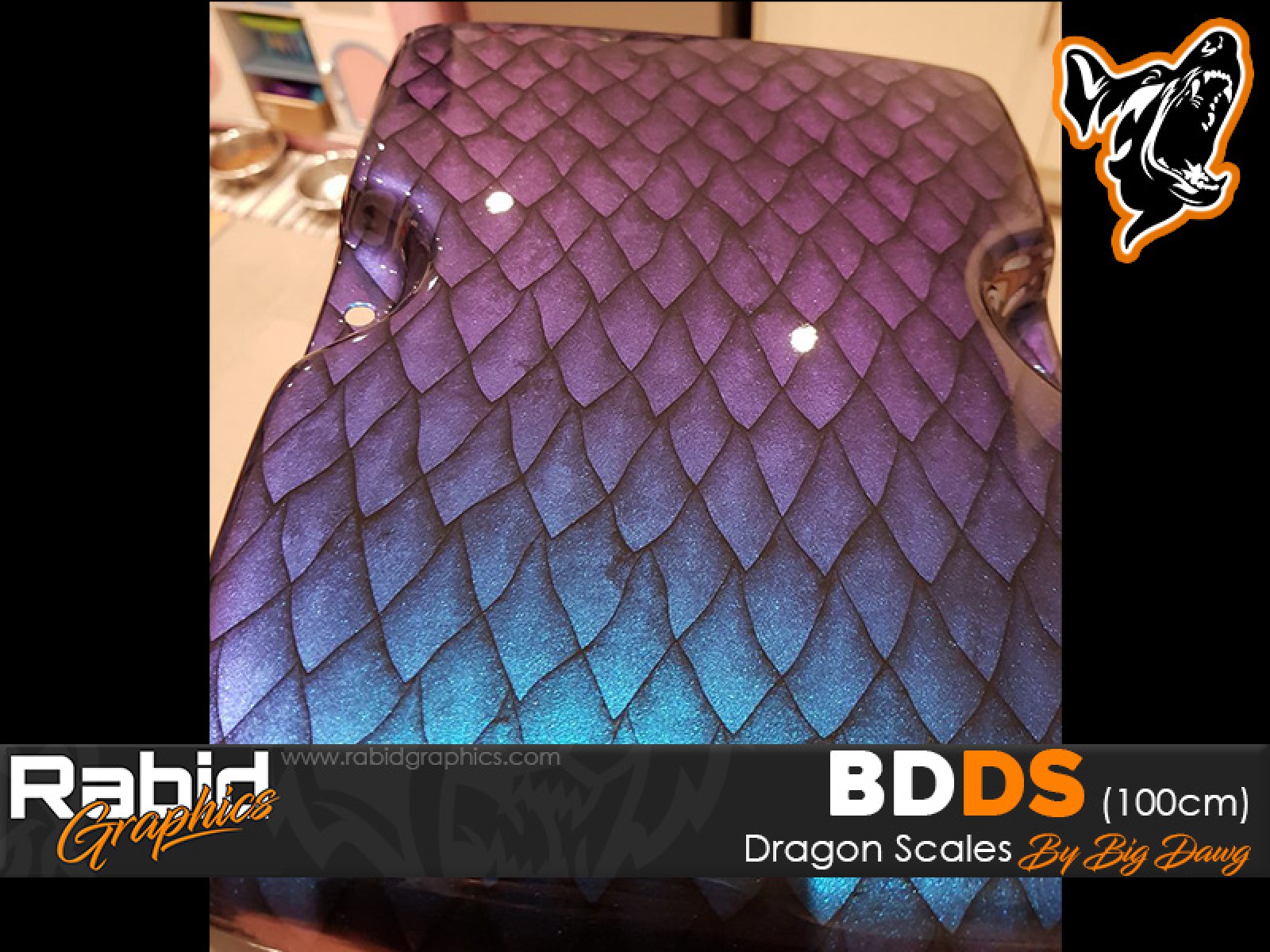 Dragon Scales By Big Dawg Hydrographics Film (100cm) - Rabid Graphics Ltd