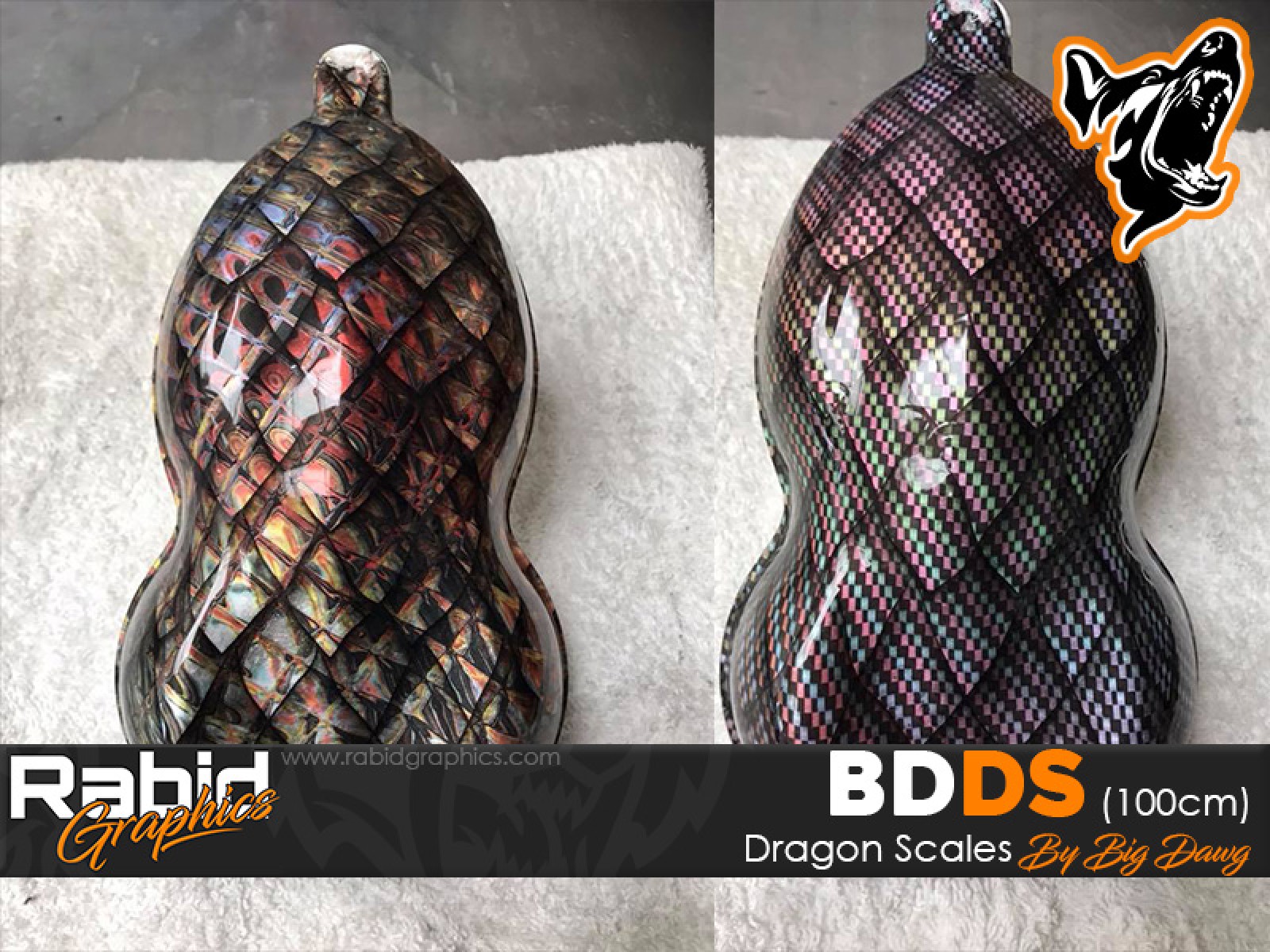 Dragon Scales By Big Dawg Hydrographics Film (100cm) - Rabid Graphics Ltd