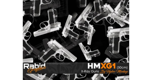 X-Ray Guns Hydrographics Film (100cm) - Rabid Graphics Ltd