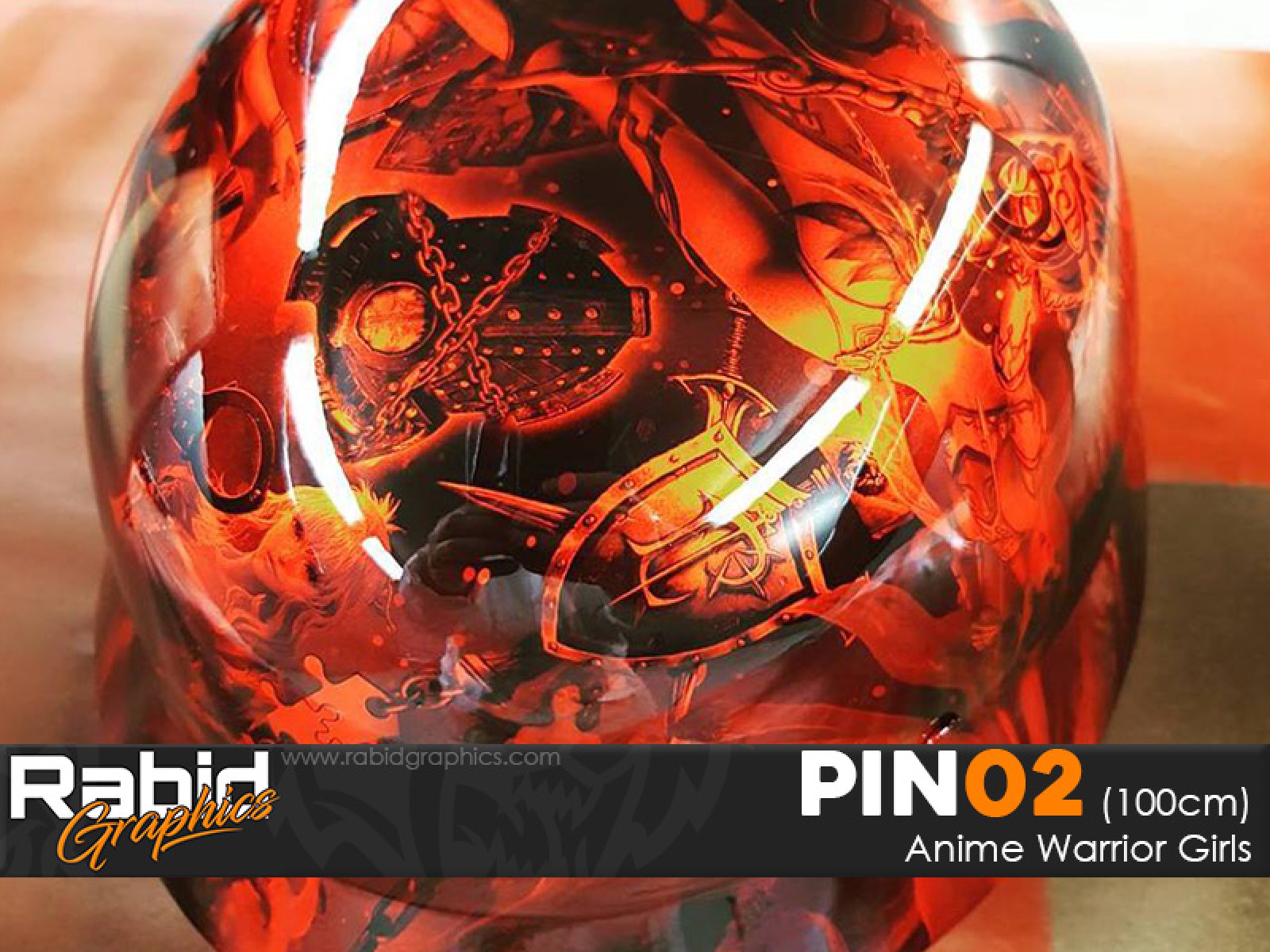 Anime Warrior Girls Hydrographics Film (100cm) - Rabid Graphics Ltd